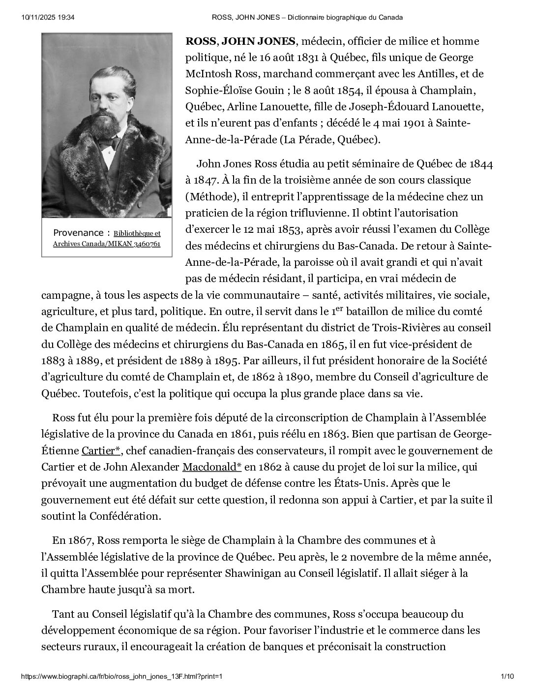 ROSS, JOHN JONES - Trois-Rivières Numérique
